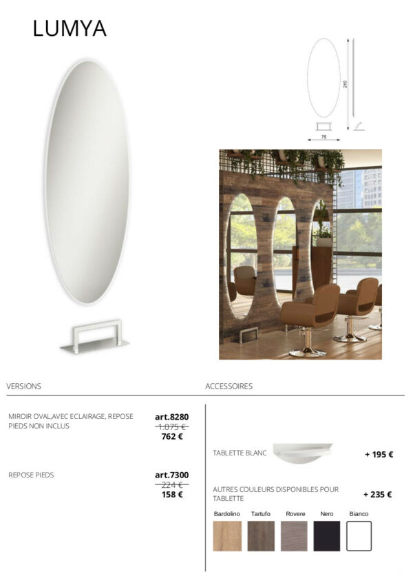 Coiffeuses LUMYA - Mobilier Coiffure Beauté